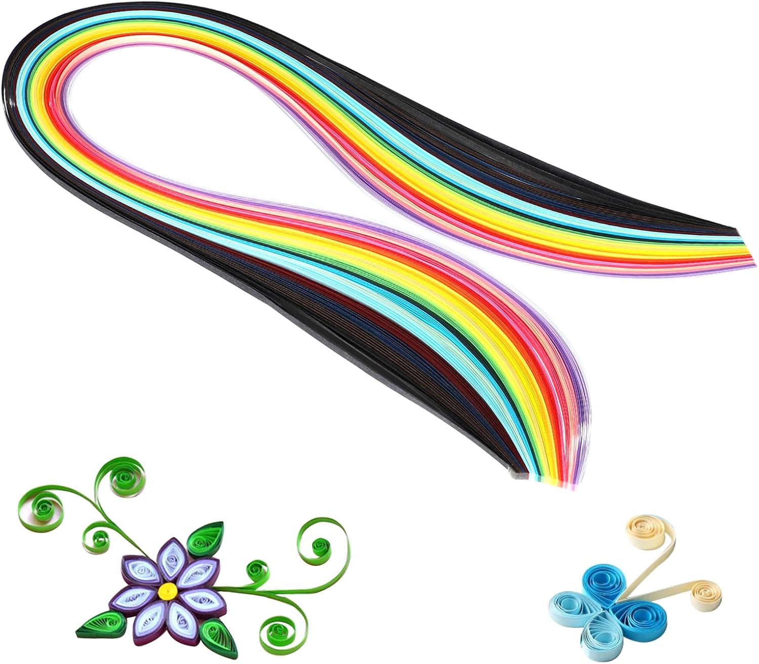 Amazon.com: 120Pcs Quilling Paper Strips Set Origami 24 Colors Paper ...