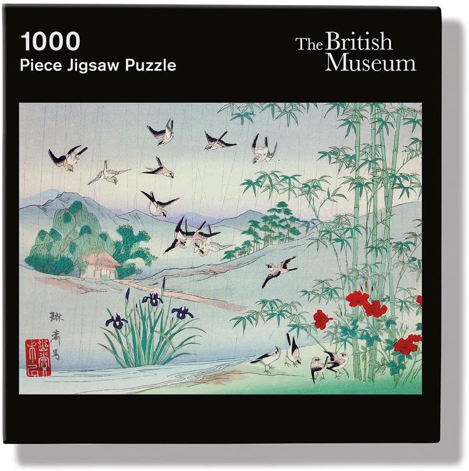 The British Museum Sparrows and Bamboo in the Rain 1000 Piece Jigsaw ...