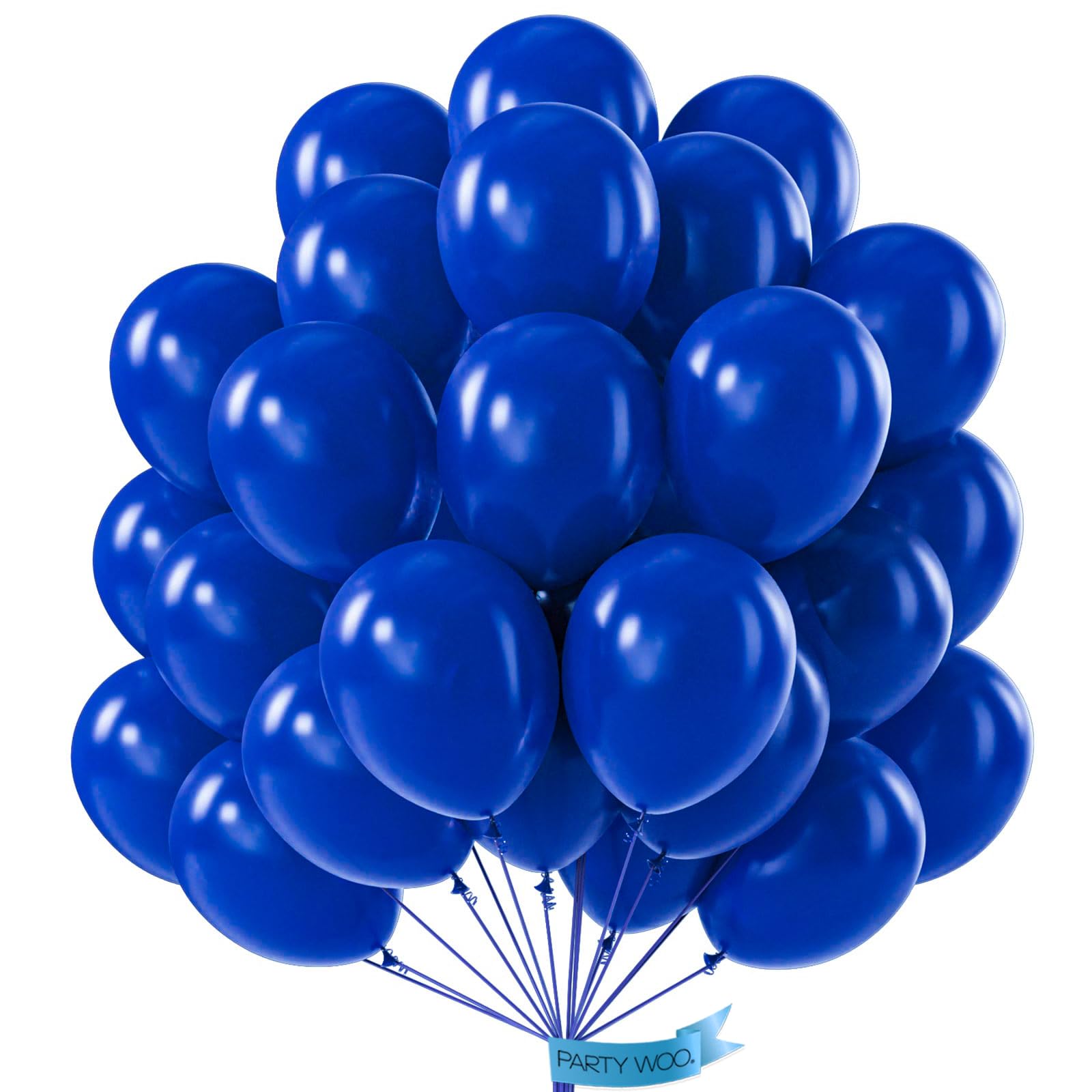 Snapklik.com : Royal Blue Balloons 50 Pcs 12 Inch Matte Dark Blue Latex ...