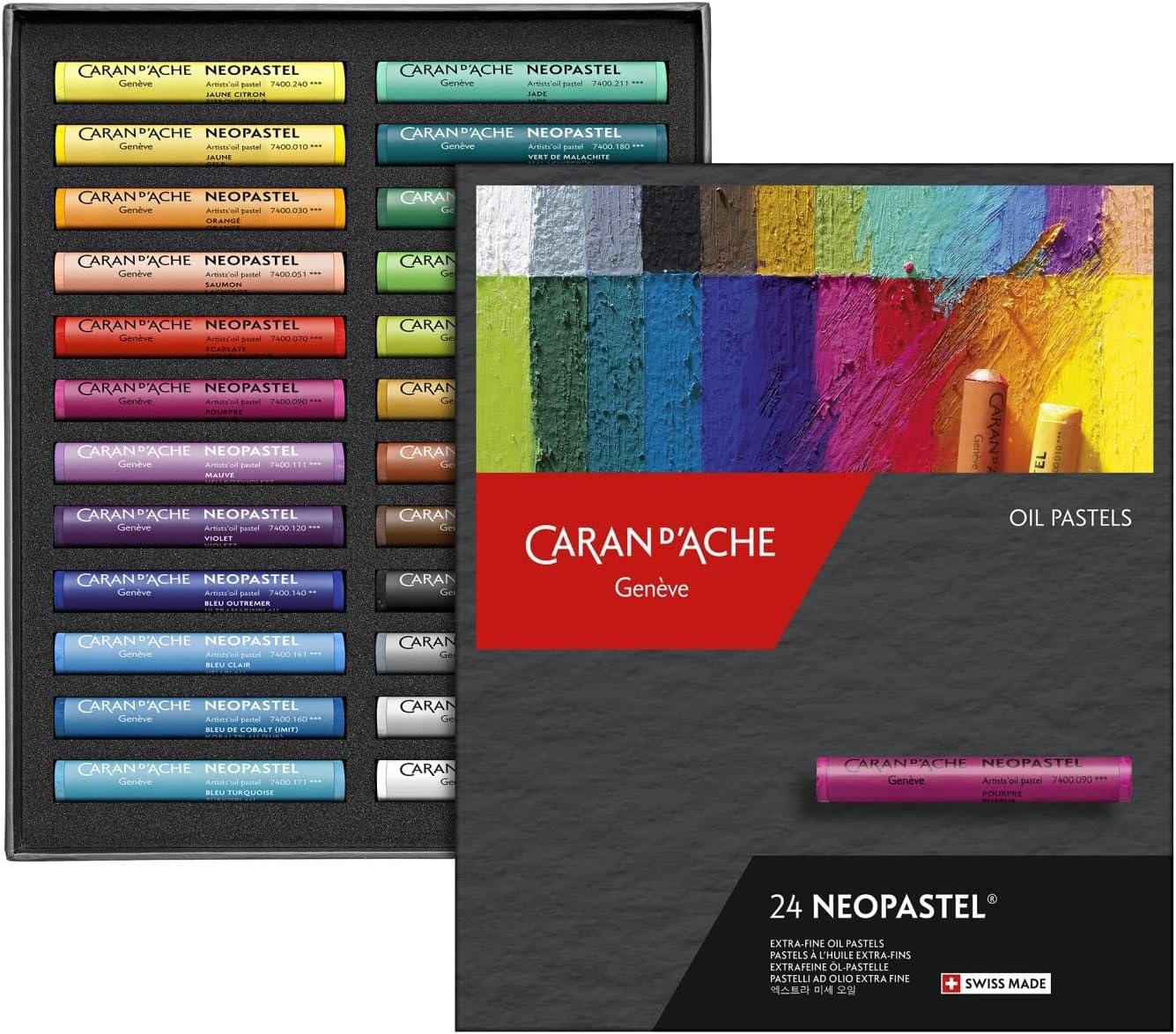 Caran D'Ache Neopastel artists quality colouring oil pastels tin set of ...