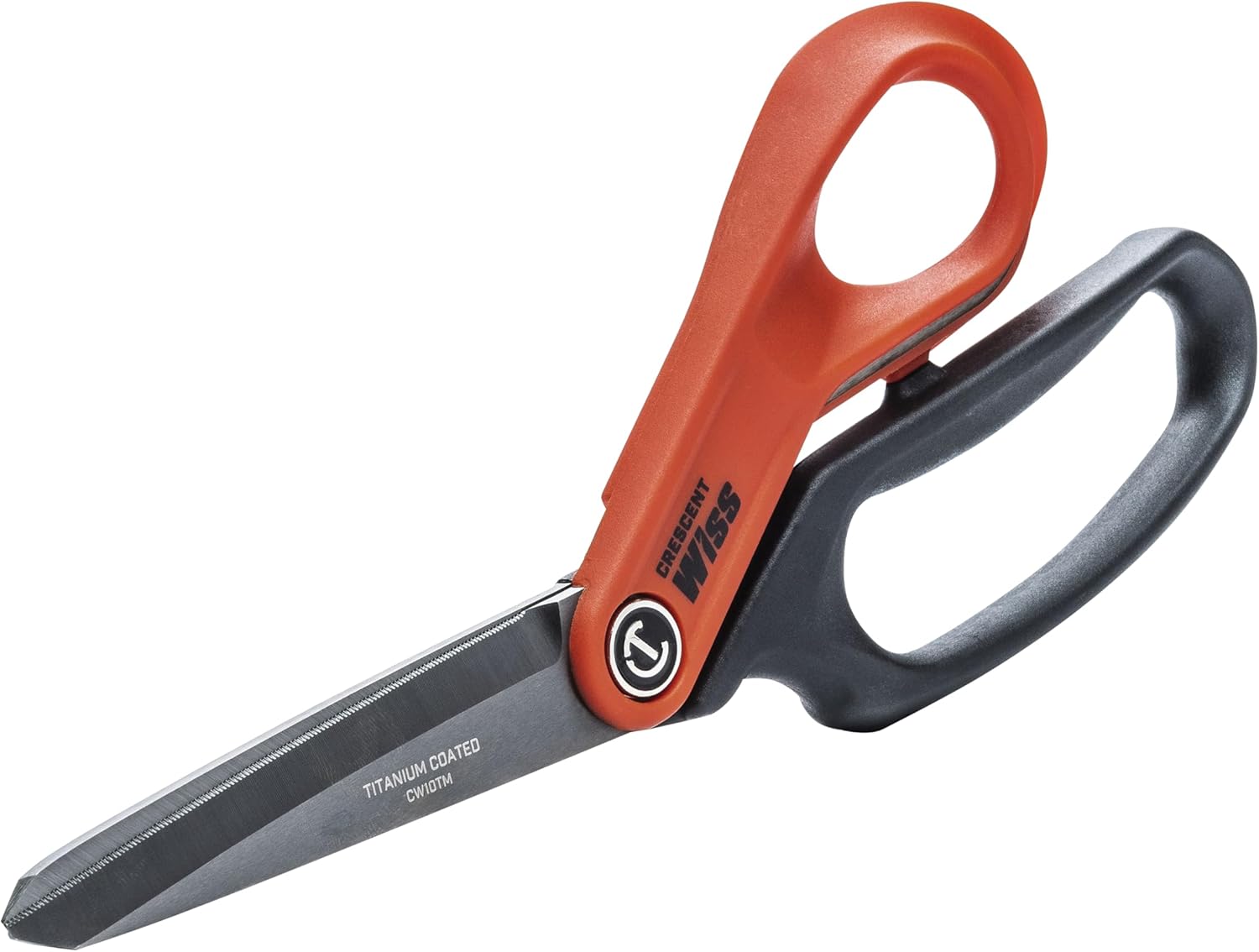 WISS CRESCENT Heavy-Duty Titanium Coated Tradesman Shears, 10-inch Size ...