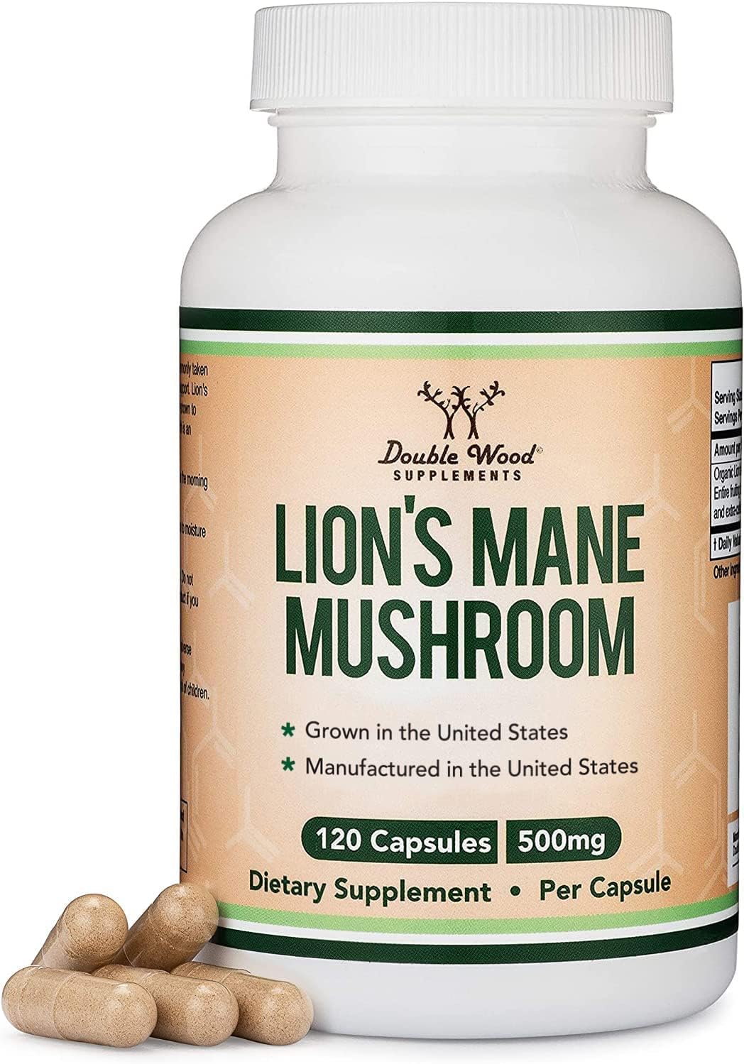 Amazon.com: Lions Mane Supplement Mushroom Capsules (Two Month Supply ...