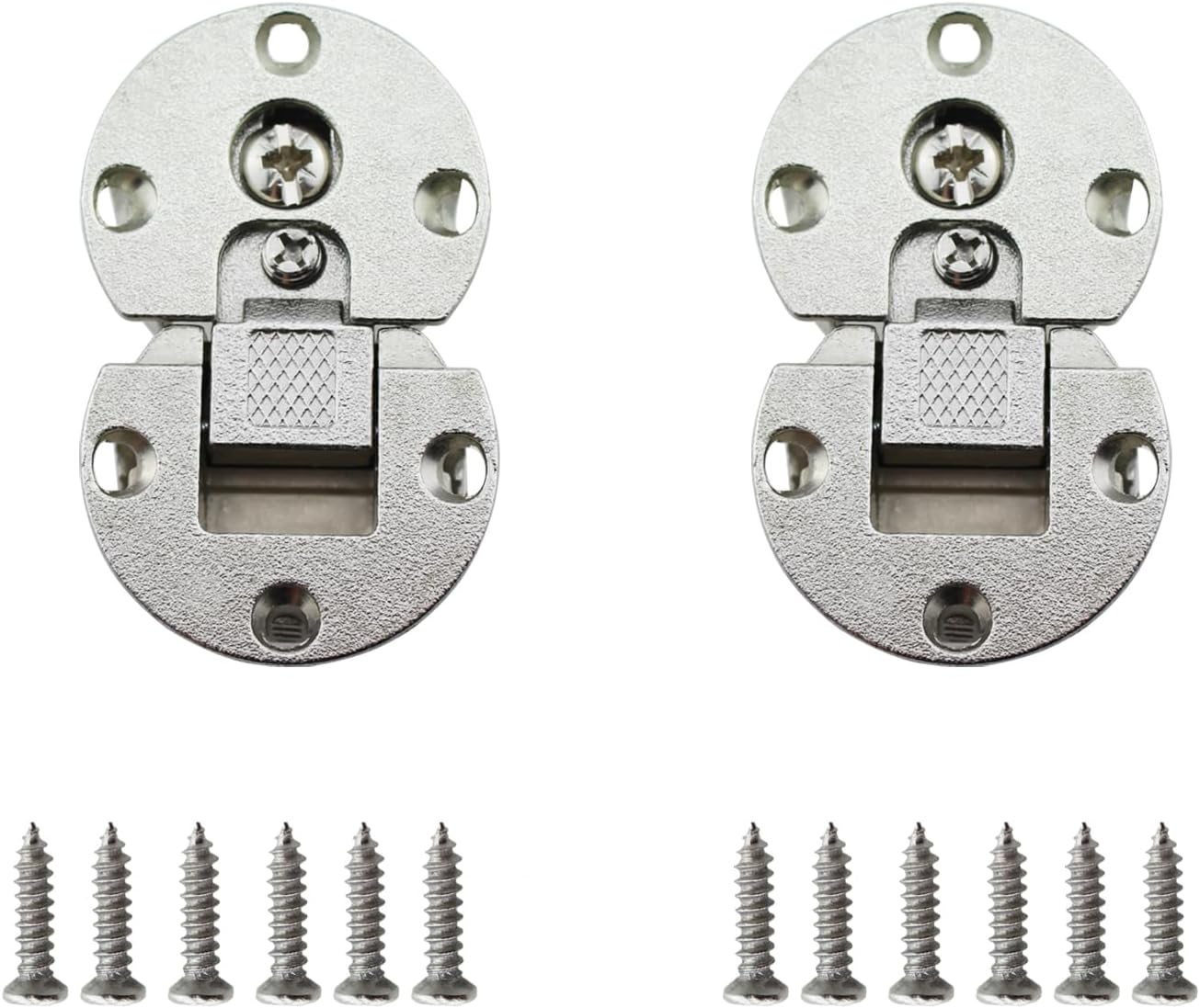 TAODAN 2PCS 90 Degree Flap Spindle Adjustable Cabinet Door Hidden Hinge ...