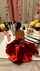 Amazon.com: Wedding Theme Dress Cake Toppers for Wedding Party (Black ...