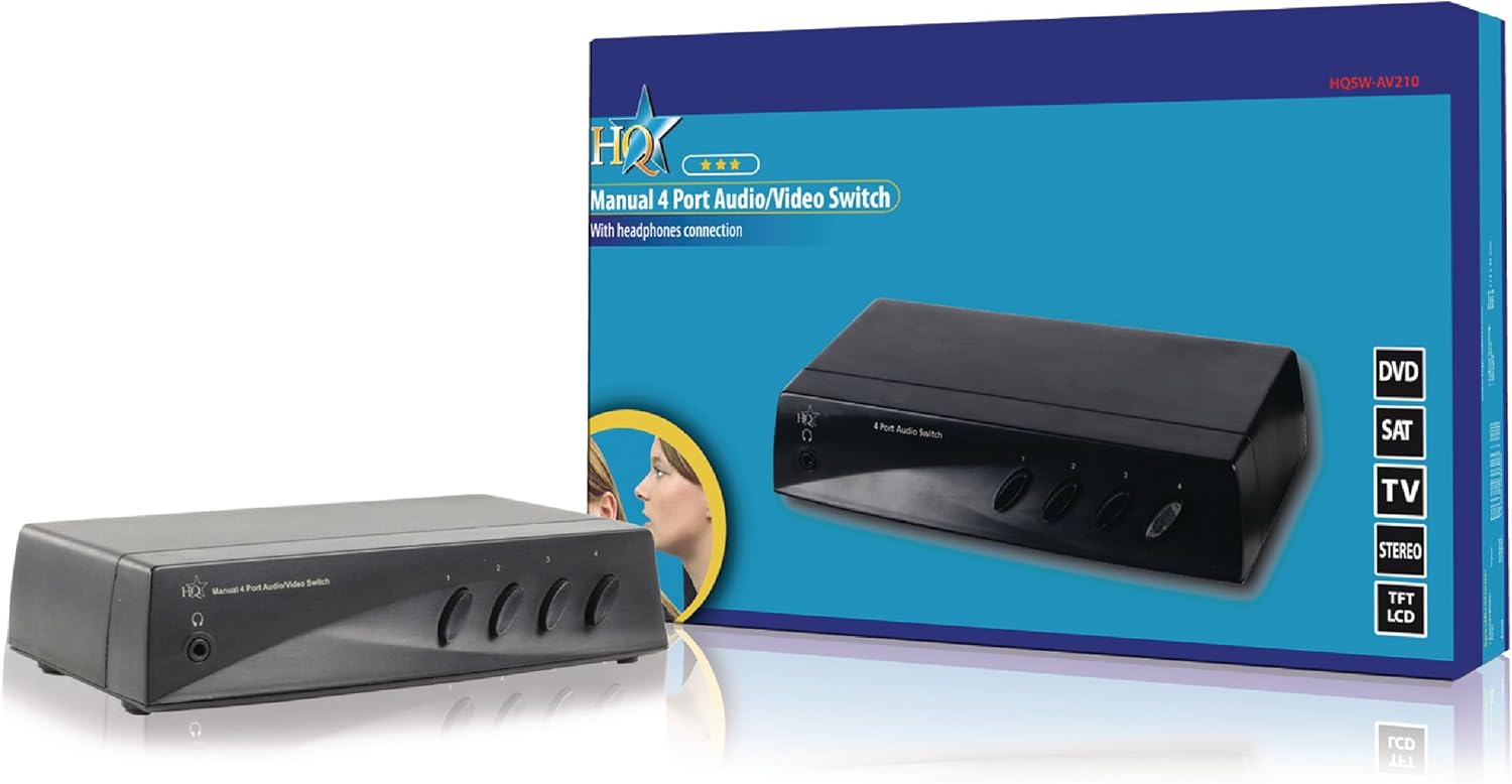 HQ ROHS CONMUTADOR AUDIO/V¿DEO MANU : Amazon.es: Electrónica