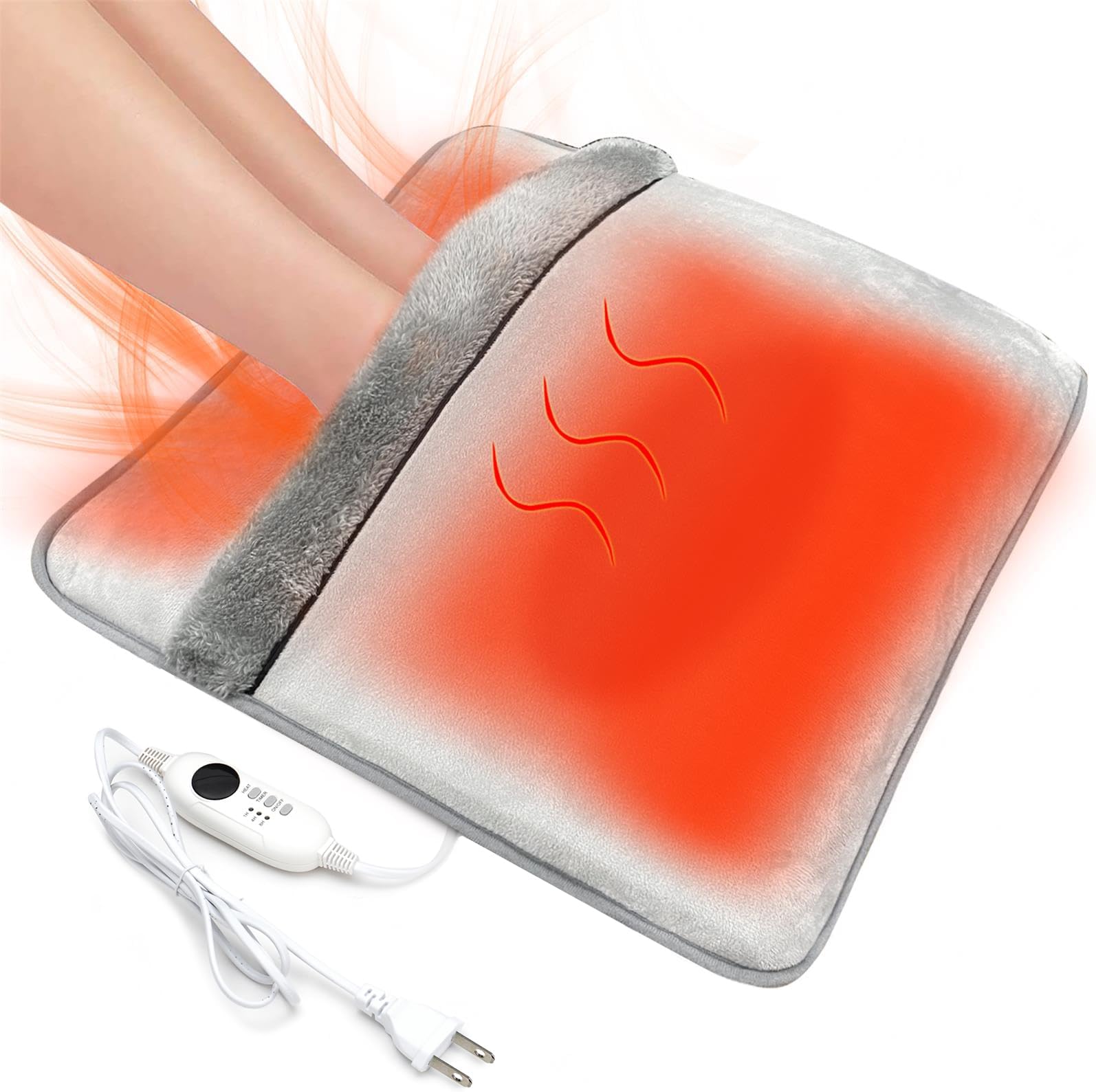 Amazon.com: Foot Warmer Electric, Heating Pad King Size Ultra Soft ...