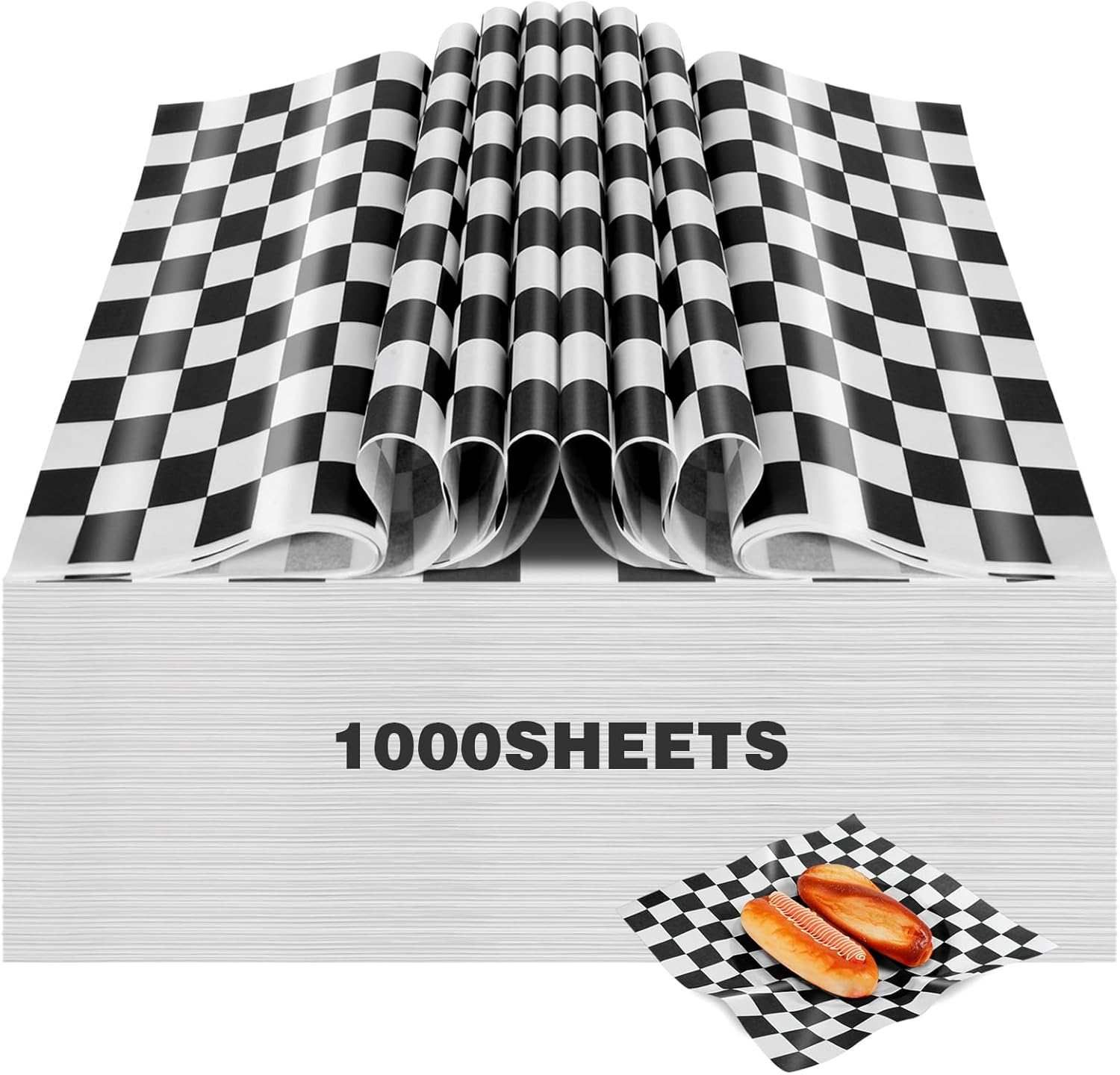 Amazon.com: Colarr 1000 Pcs Waxed Paper Sheets Bulk 15 x 15 Inch Large ...