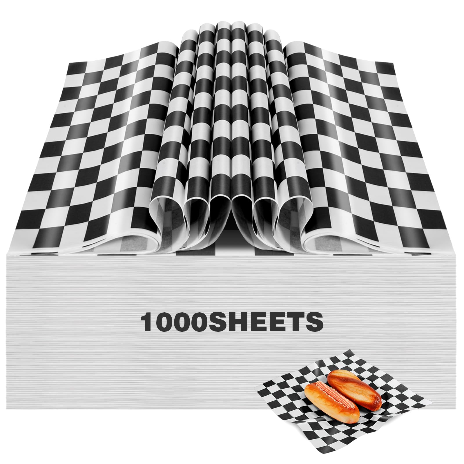 Amazon.com: Colarr 1000 Pcs Waxed Paper Sheets Bulk 15 x 15 Inch Large ...
