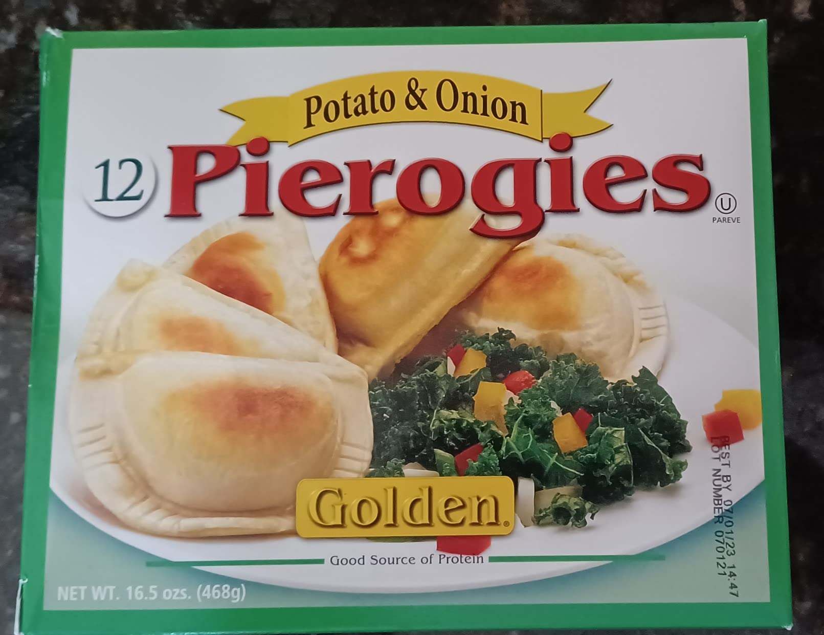 Amazon.com : GOLDEN Pierogi, Potato Onion, 16 Ounce (Pack of 12 ...