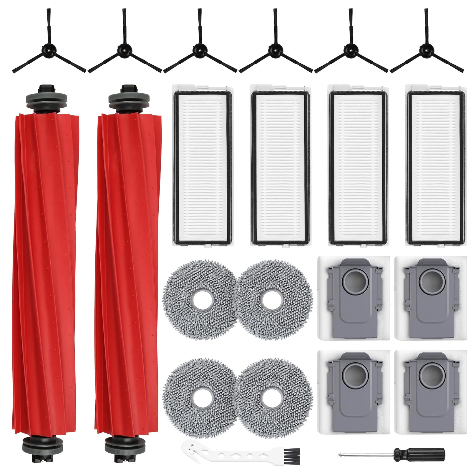22-piece accessory set for Roborock Qrevo Pro/Qrevo S/Qrevo MaxV robot ...