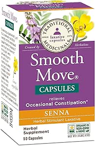 Traditional Medicinals - Smooth Move Senna, 50 capsules : Buy Online at ...