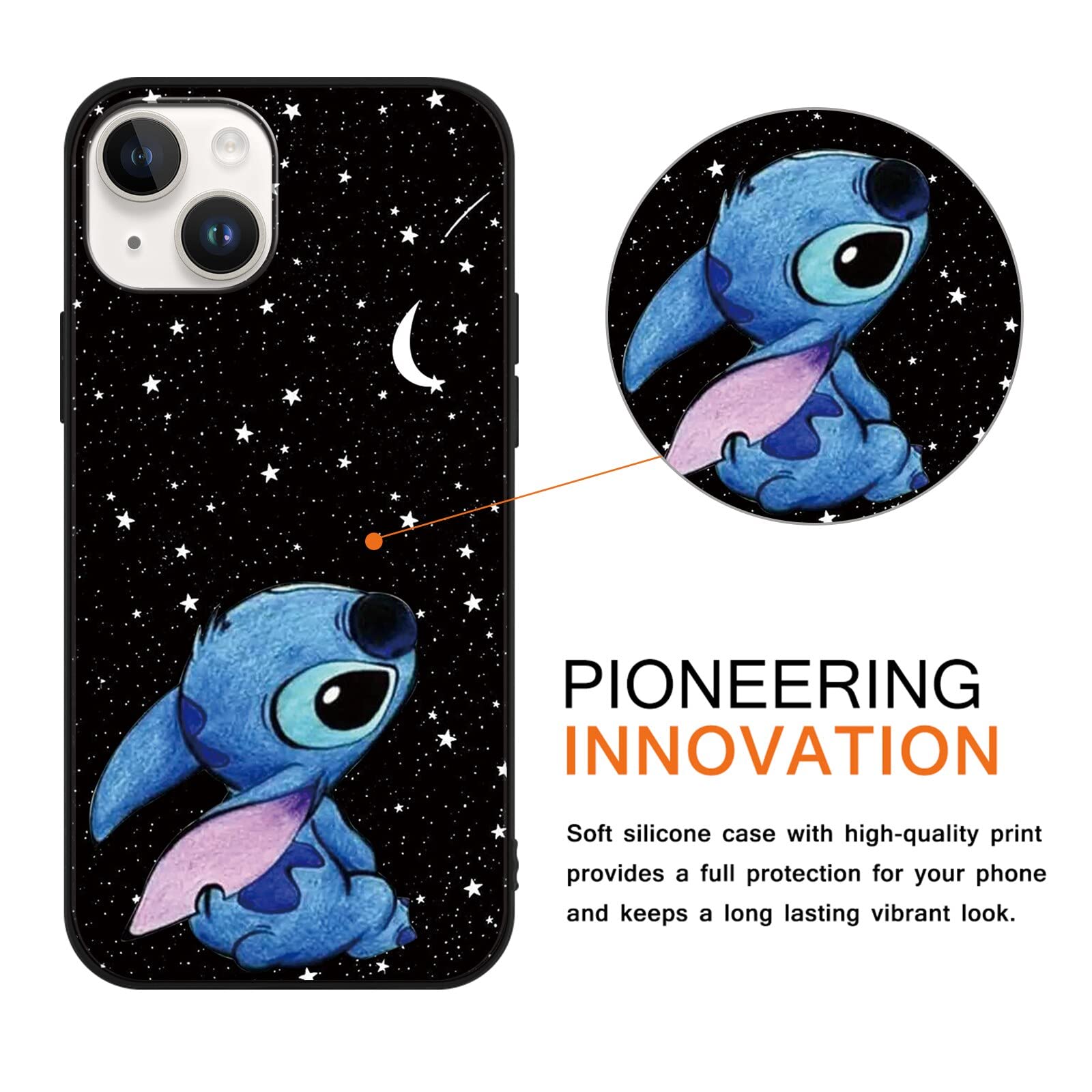 [Pack of 2] Stitch Mobile Phone Case for Apple iPhone 14 Case 6.1 ...