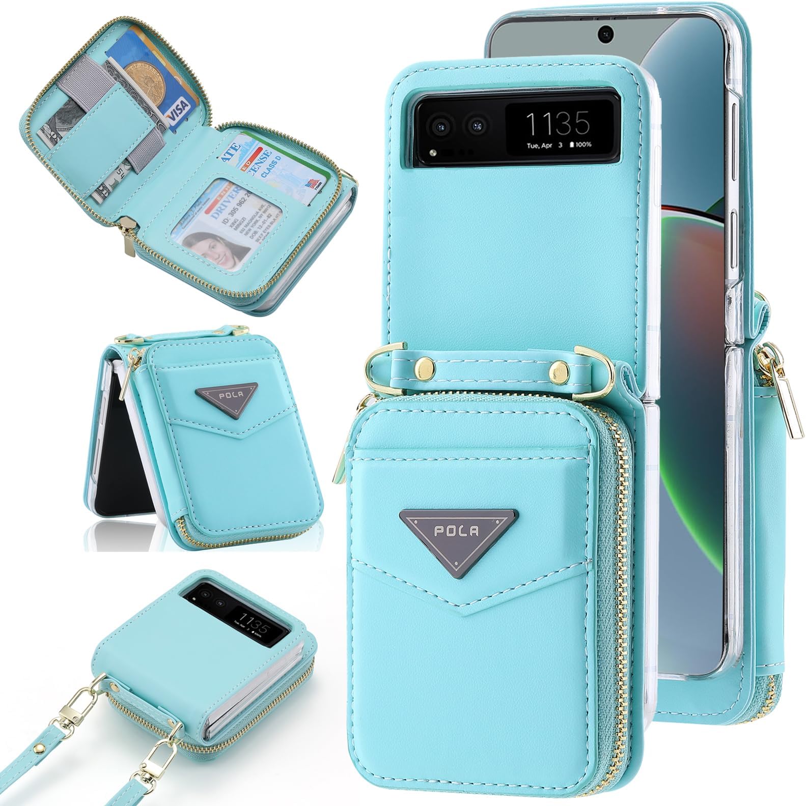Amazon.com: YQODSZ for Motorola Moto Razr 2023 Case with Crossbody ...