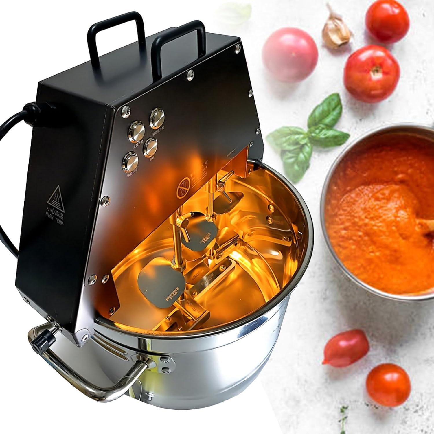 Amazon.com : ZYLDDS Automatic Food Mixer Pot Stirrer Mixer, 10L ...