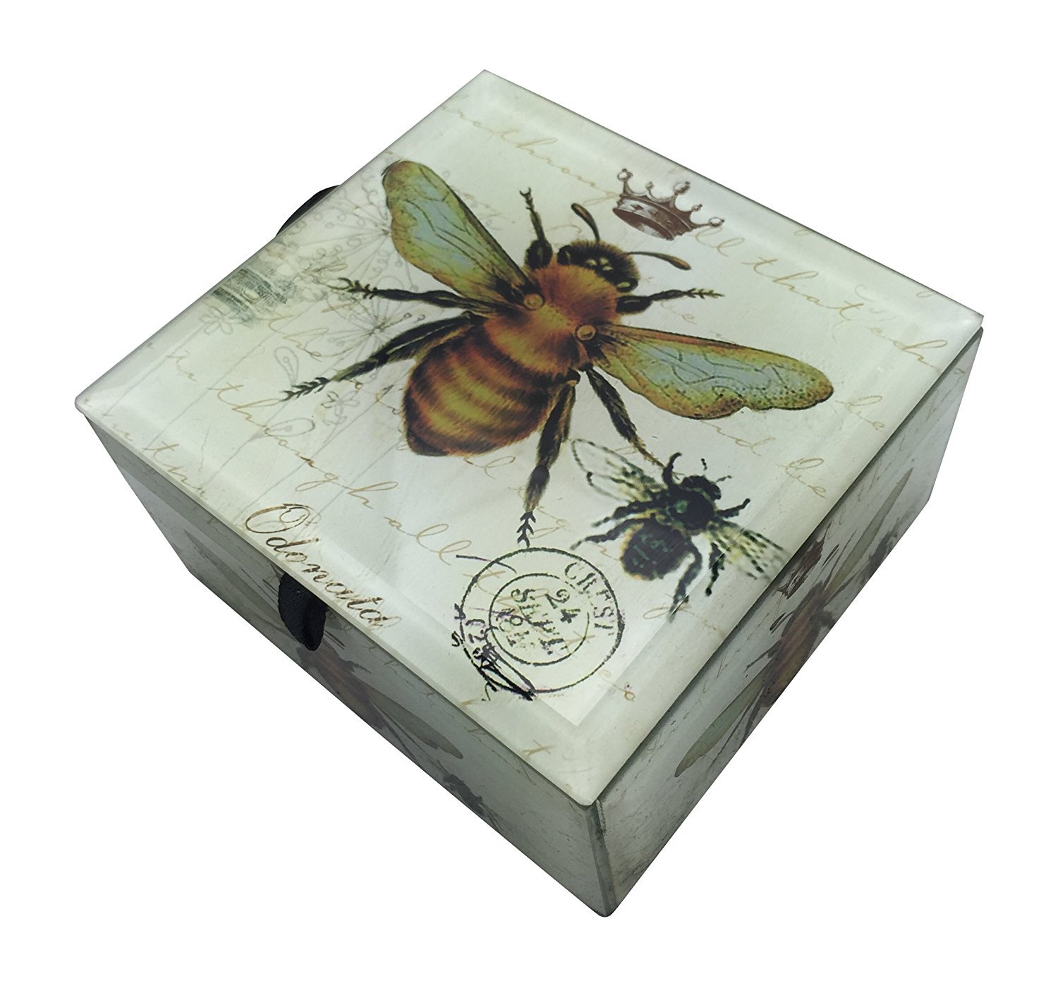 Amazon.com: Glass Keepsake Jewelry Box (Imperial Bee) : Home & Kitchen