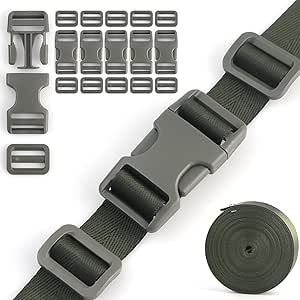 Amazon.com: LEBATSION Buckles Straps Kit 1'' - 6 PCS Dual Side Release ...