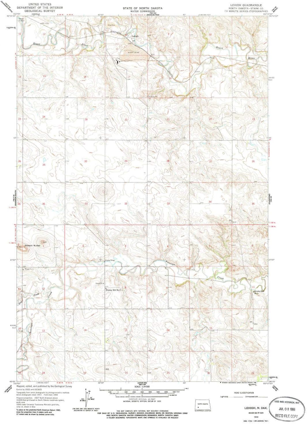 Amazon.com : YellowMaps Lehigh ND topo map, 1:24000 Scale, 7.5 X 7.5 ...