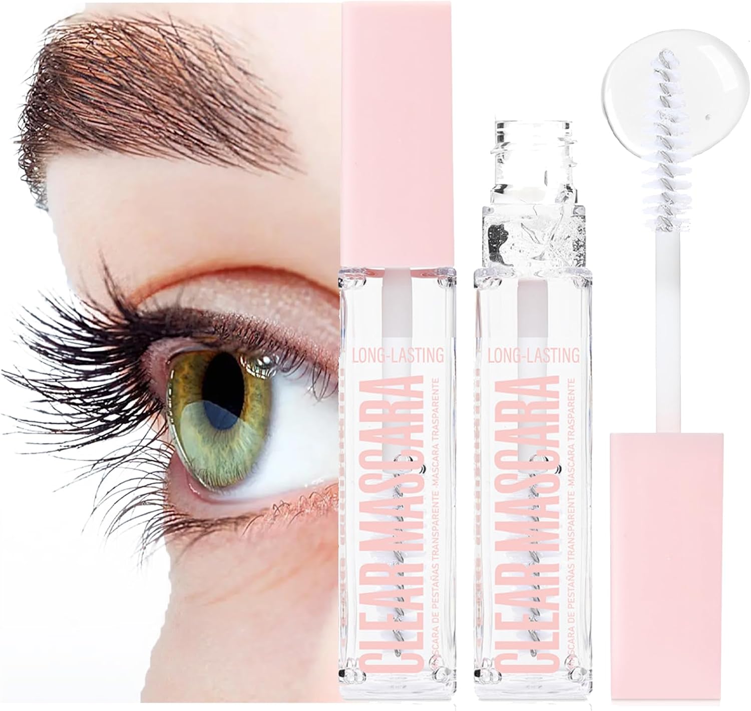 Clear Mascara for Eyelashes, Waterproof Tubing Mascara Eye Primer for ...