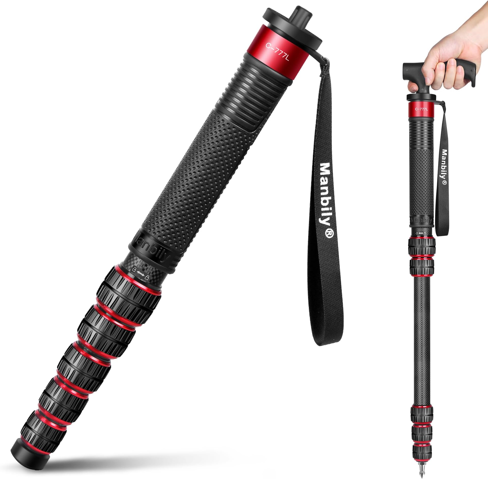 Amazon.com : Manfrotto 290 4-Section Carbon Fiber Monopod : Electronics