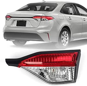 Amazon.com: Huray Inner Tail Light Assembly for Toyota Corolla 2020 ...