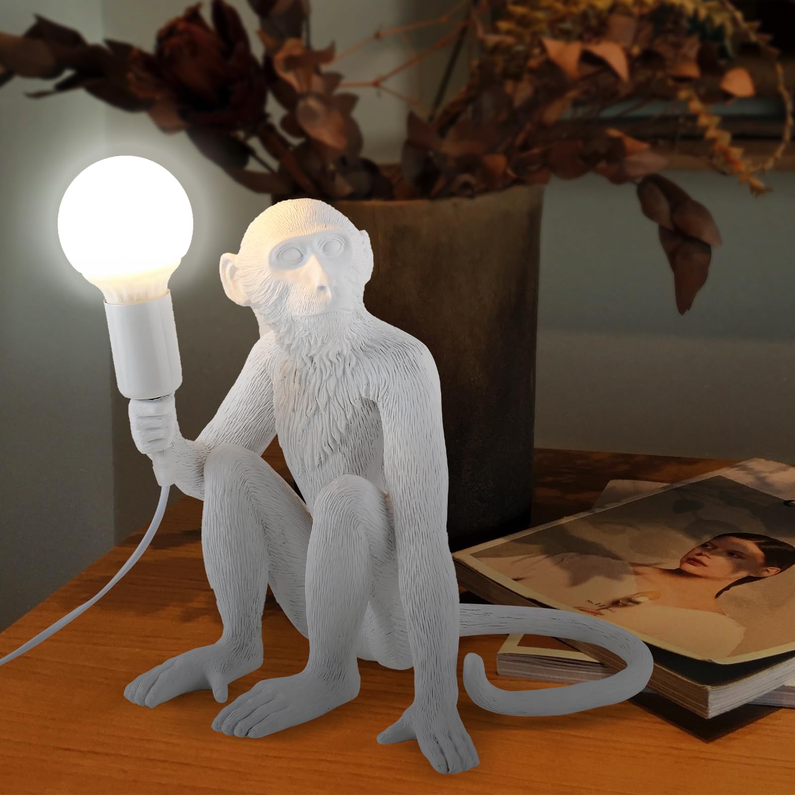 Seletti Monkey Lamp - Sitting White - Amazon.com