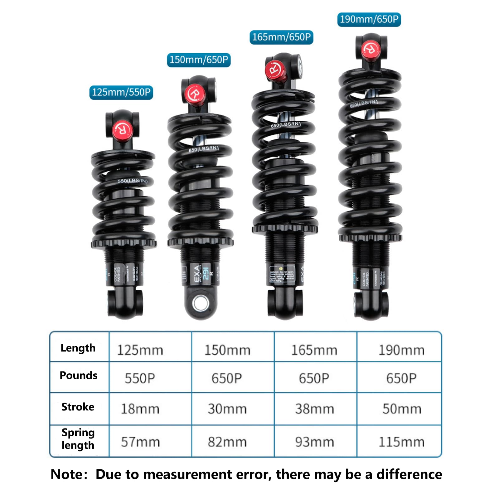 Snapklik.com : MTB Rear Suspension Shock Absorber Adjustable Damping ...