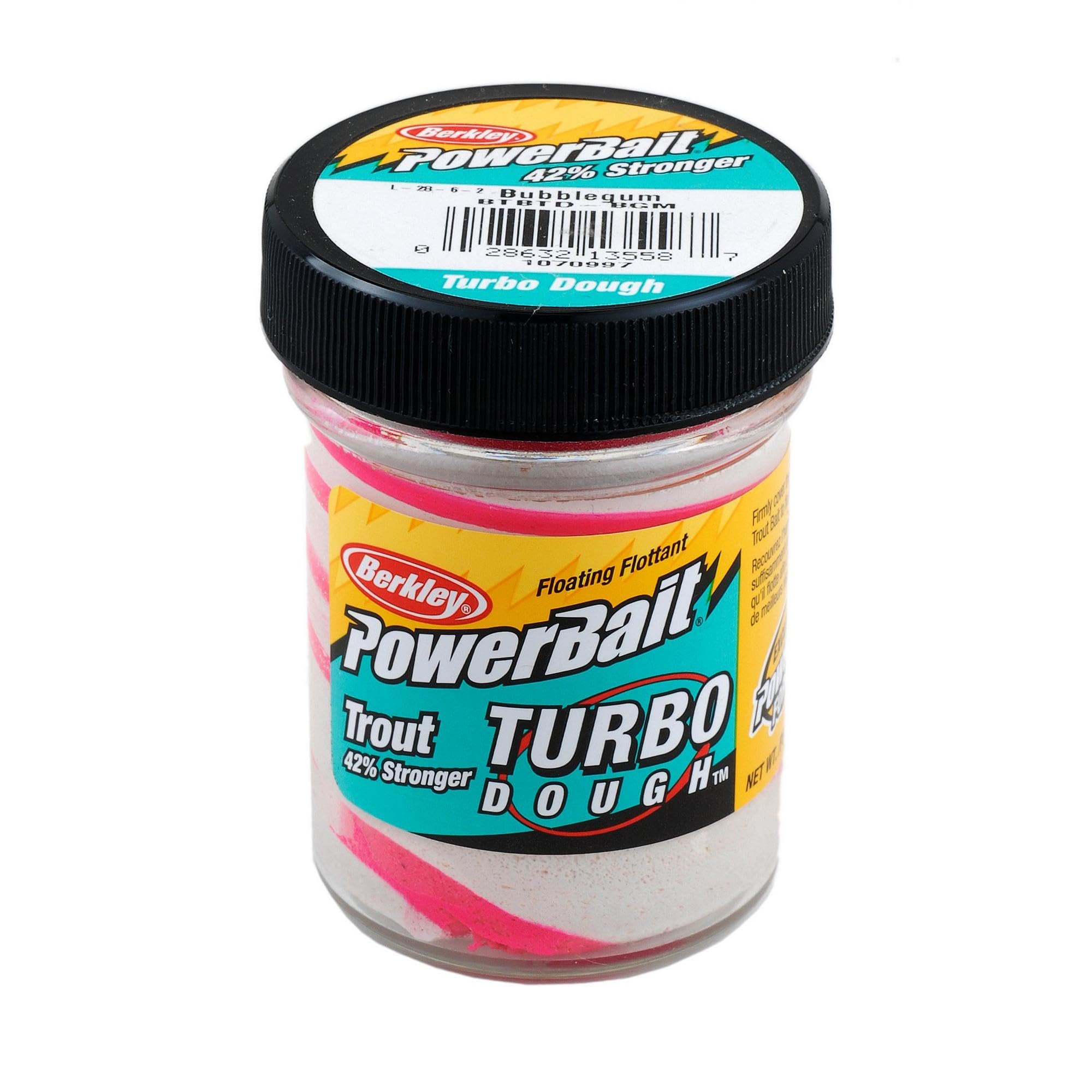 Snapklik.com : PowerBait Turbo Dough Trout Bait, Bubblegum, Fishing ...