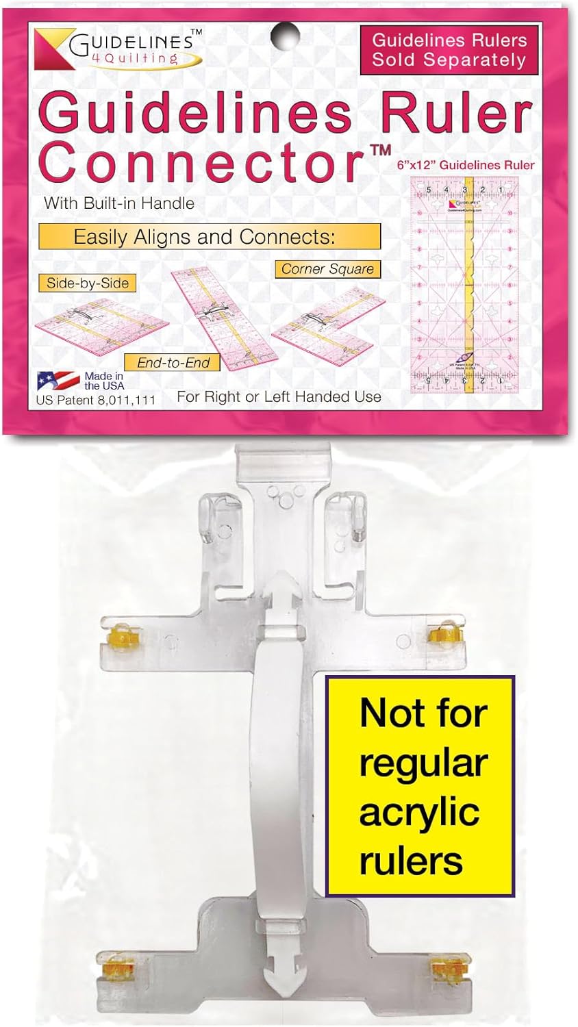 Amazon.com: Guidelines4quilting Ruler Connector - Exclusively for ...