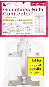 Amazon.com: Guidelines4quilting Ruler Connector - Exclusively for ...