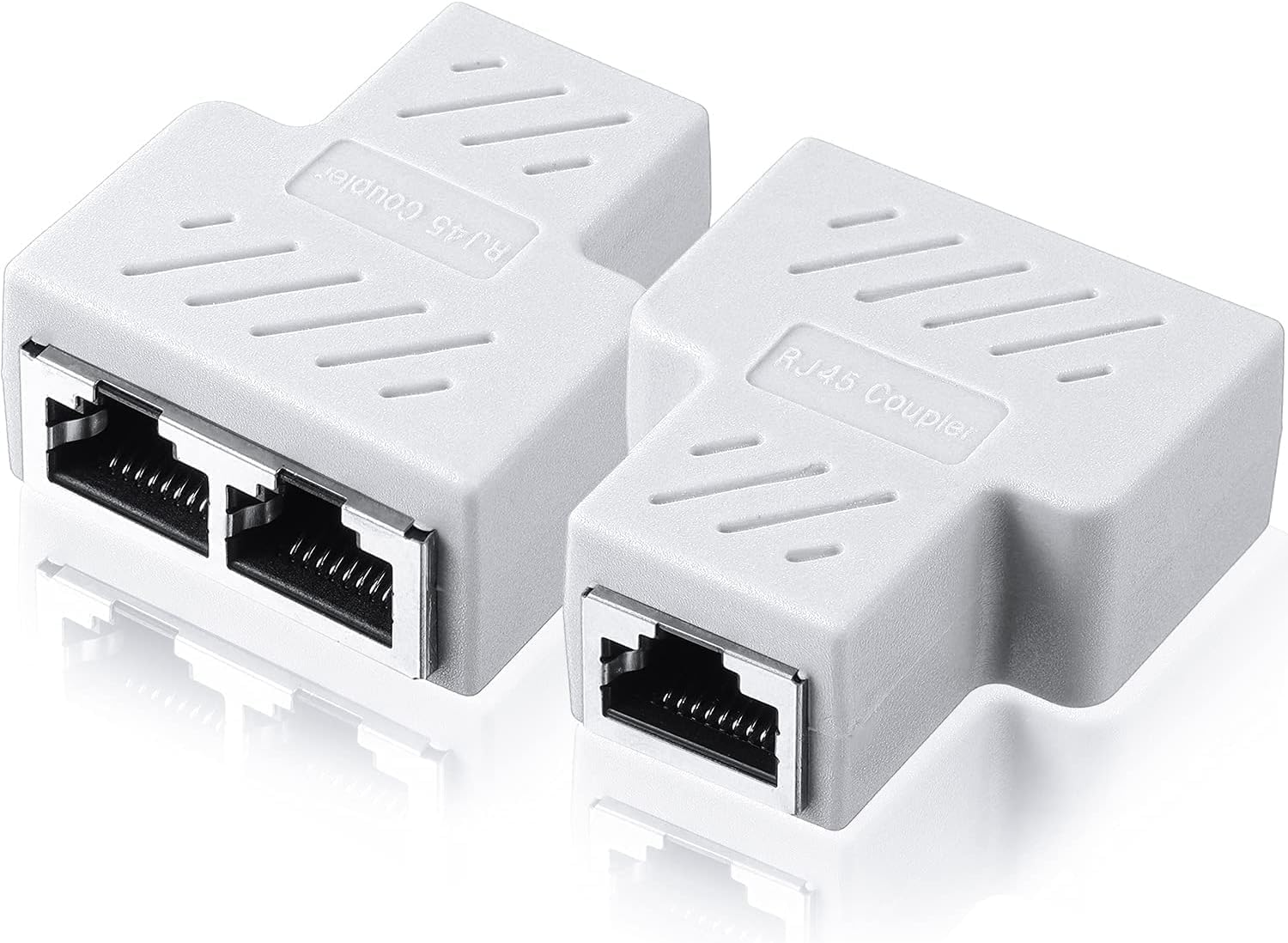 Amazon.com: VizGiz 2 Pack RJ45 Splitter 1 to 2 Port T Adapter Female ...
