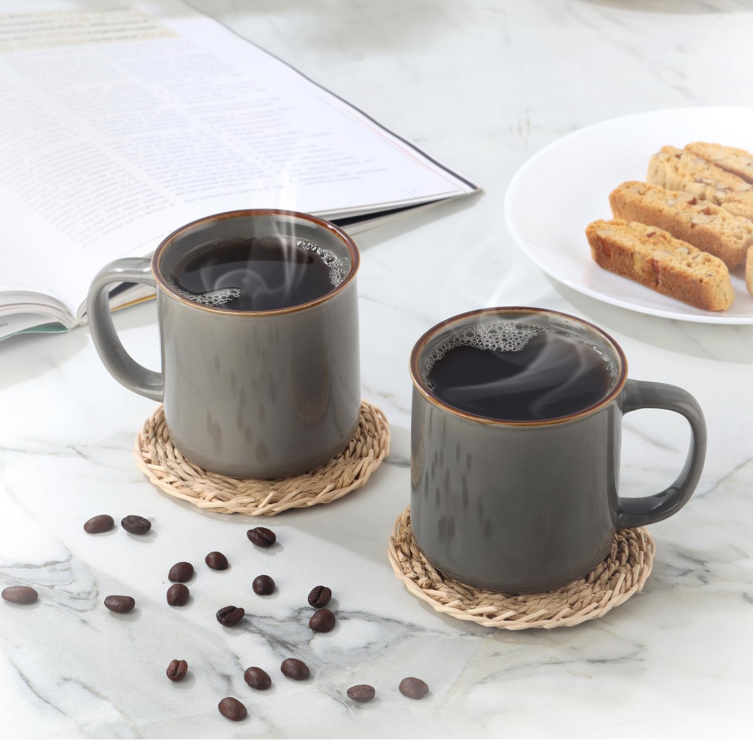 Buy CELLO Military Mug Set | Microwave & Dishwasher Safe | Ceramic Tea ...