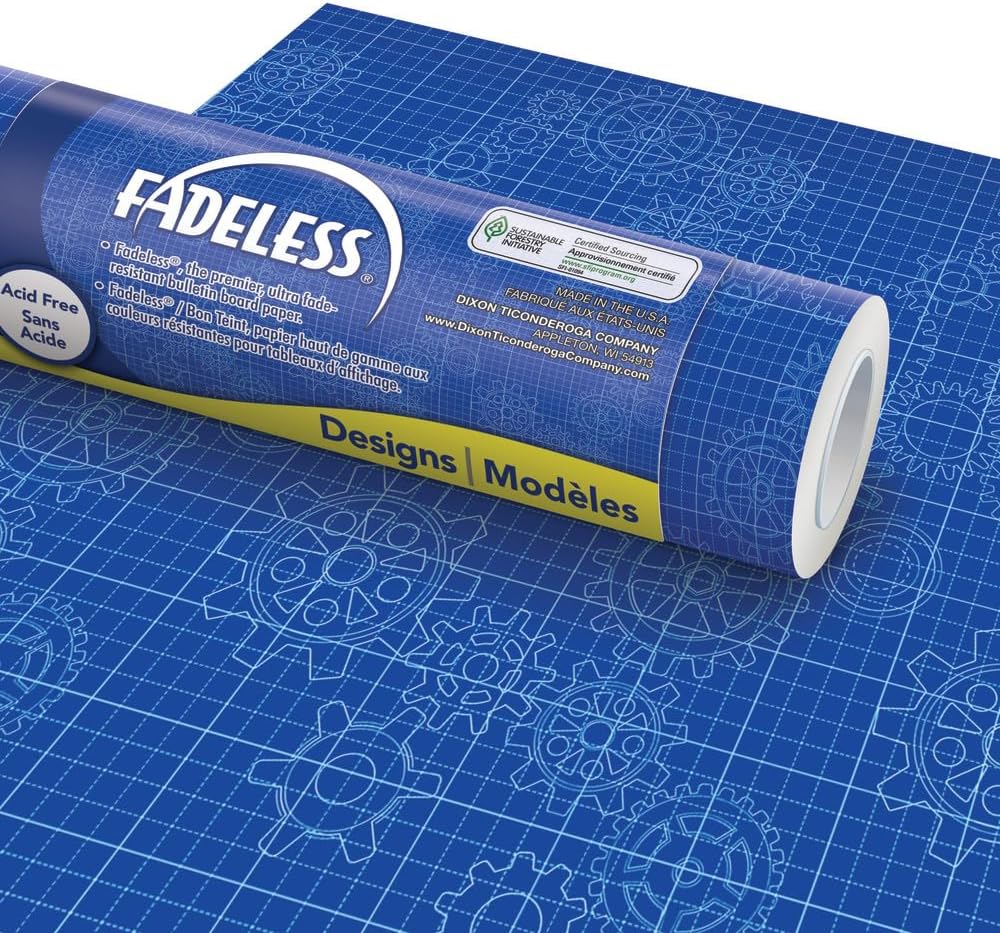 Amazon.com : Fadeless Bulletin Board Paper, Fade-Resistant Paper for ...