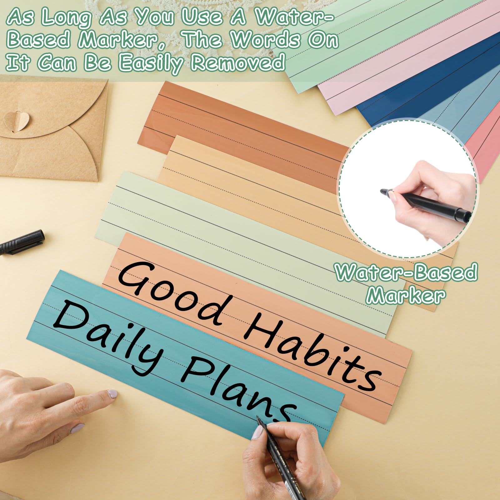 Snapklik.com : Lincia 10 Pcs Magnetic Sentence Strips Magnetic Dry ...