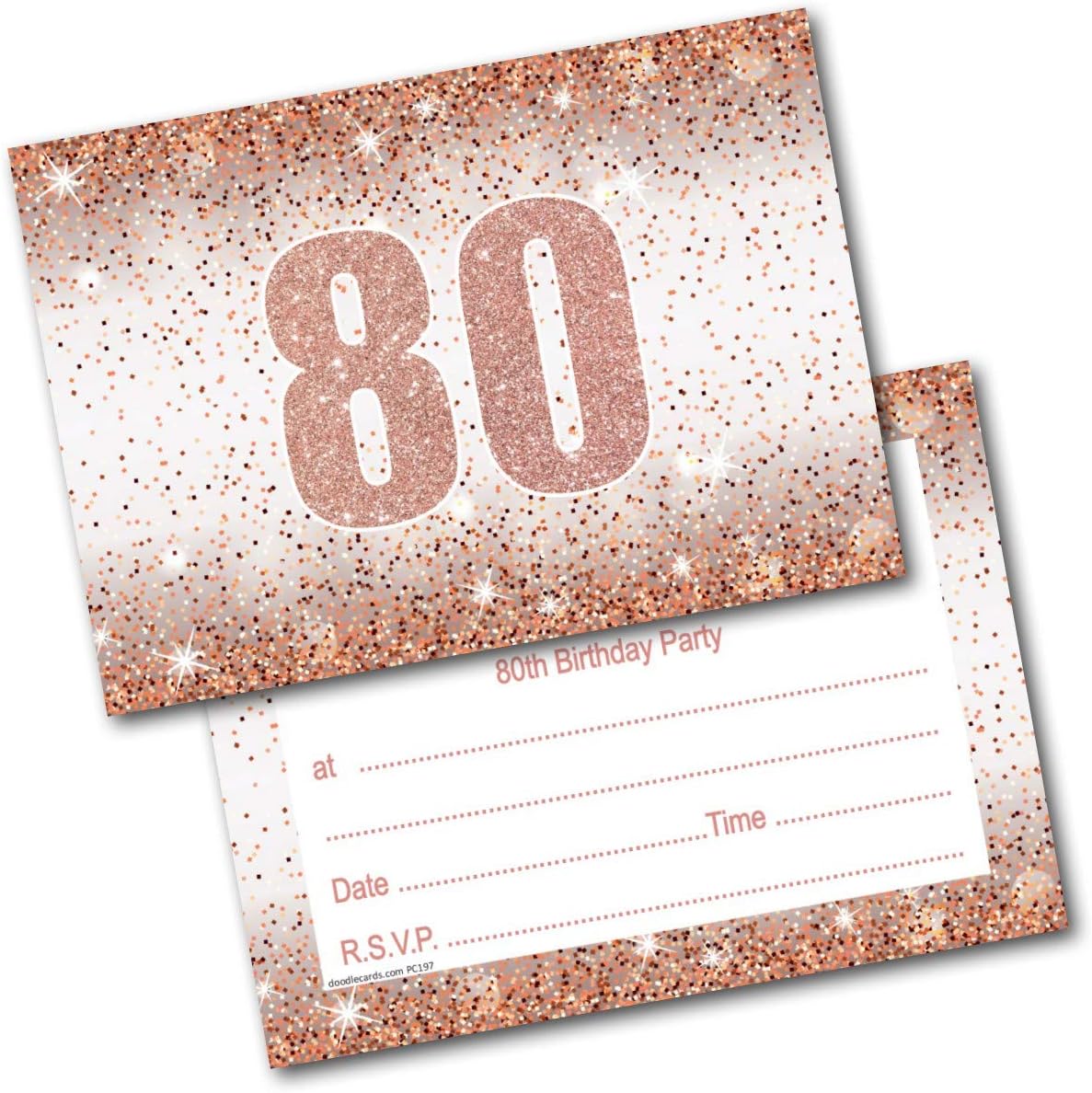 Dotty about Paper Birthday Party Invitations - Rose & Lavender Border ...