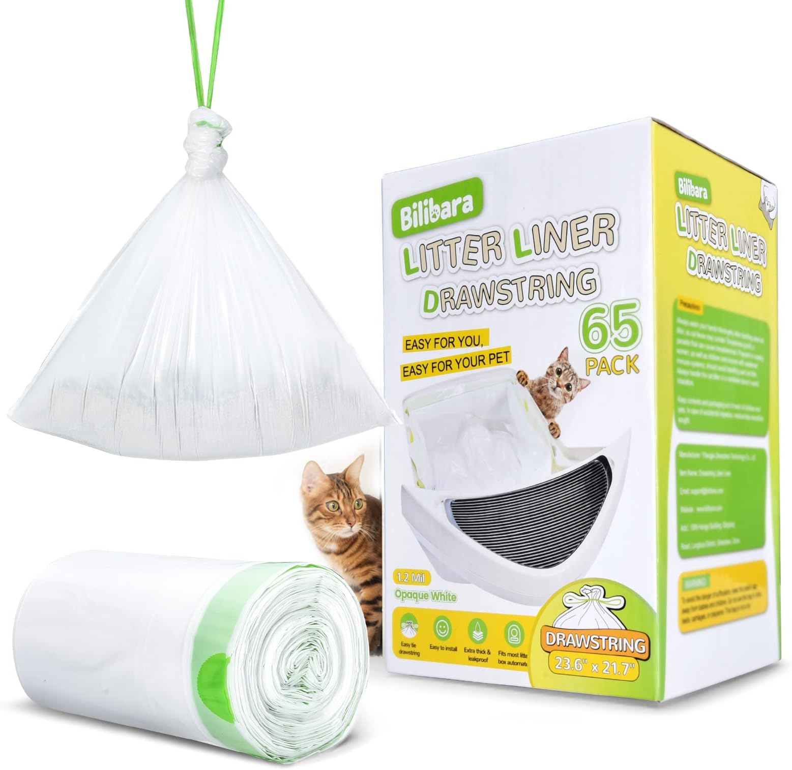 Amazon.com: Famree Self-cleaning Cat Litter Box Replaced Liners, Cat ...