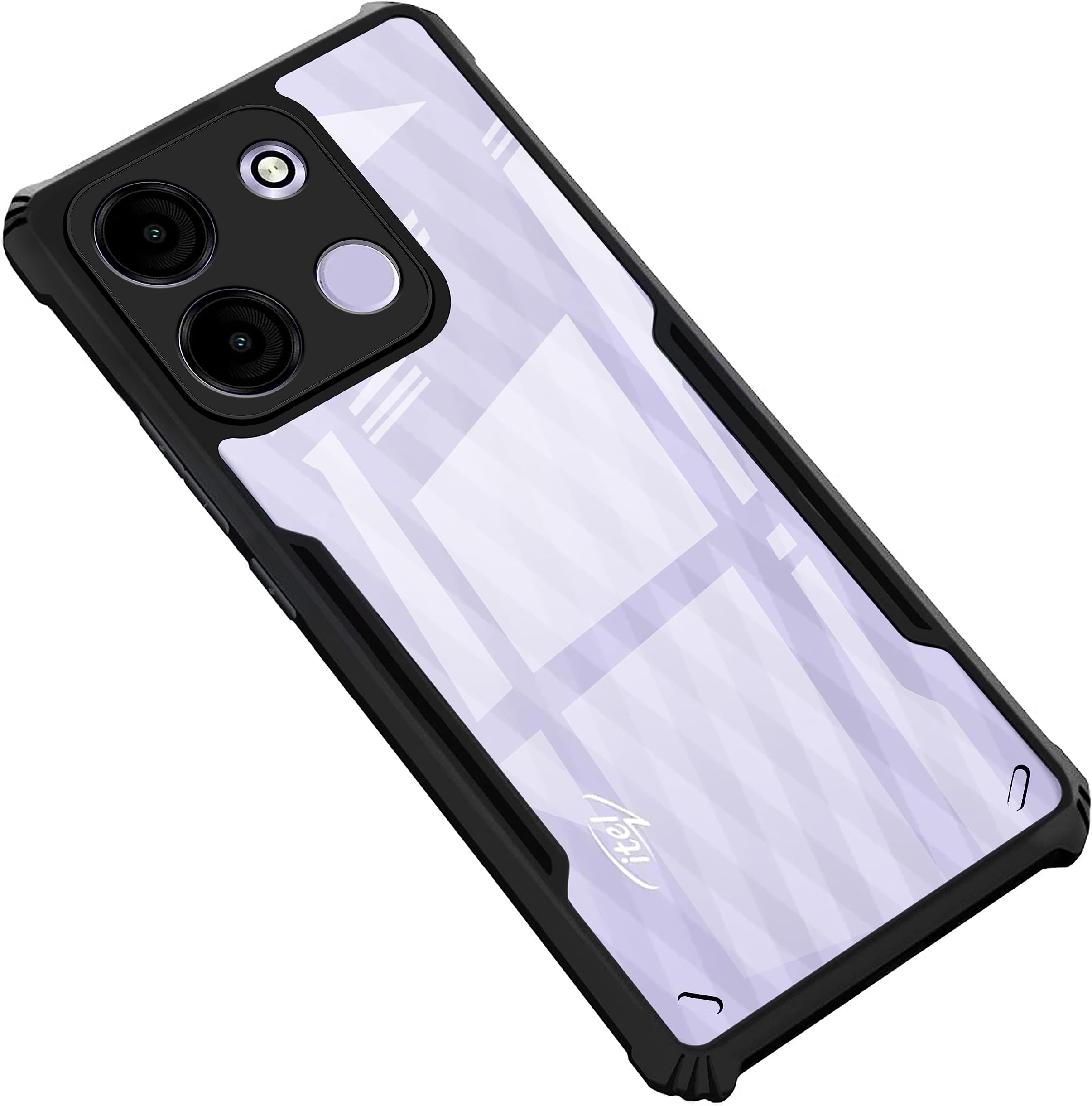 Jkobi Back Cover Case for Itel P40 (Shockproof with Polycarbonate Clear ...