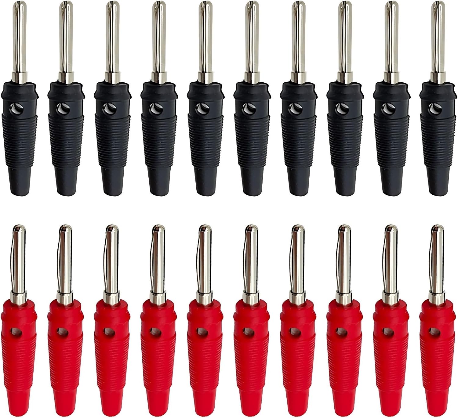 Amazon.com: WUZDPRCJ 20/100Pcs 4mm Banana Connectors Black and Red High ...