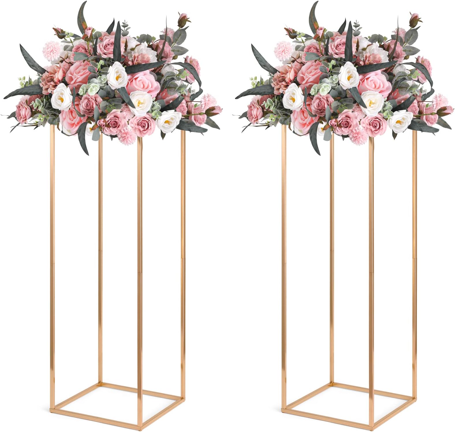 Amazon.com: Inweder Gold Wedding Centerpieces for Tables - 2 Pcs Metal ...