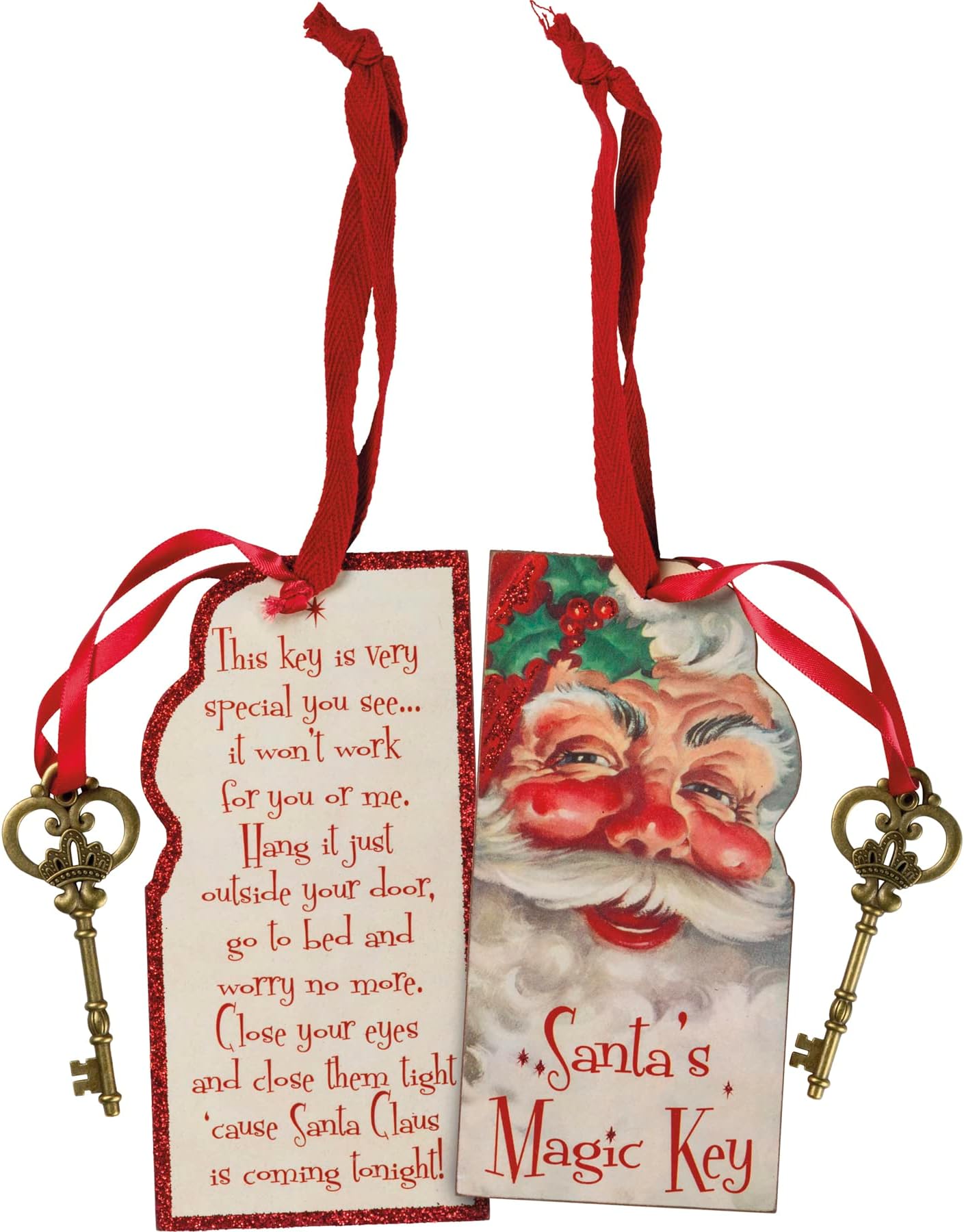Amazon.com: Ganz A Key for Santa Ornament Zinc Set : Home & Kitchen