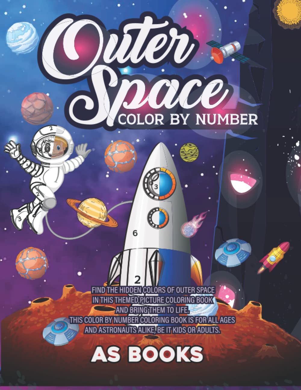 Outer Space Color by Number: Find the Hidden Colors of Outer Space in ...