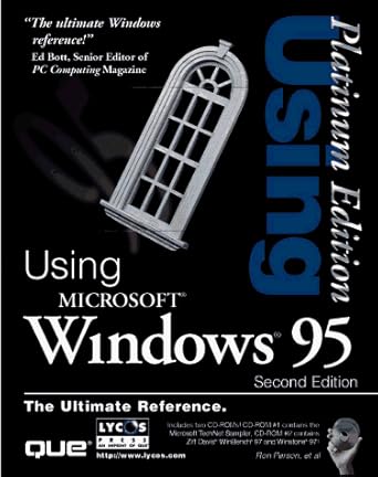 Platinum Edition (Using Windows 95): Amazon.co.uk: Person, Ron ...