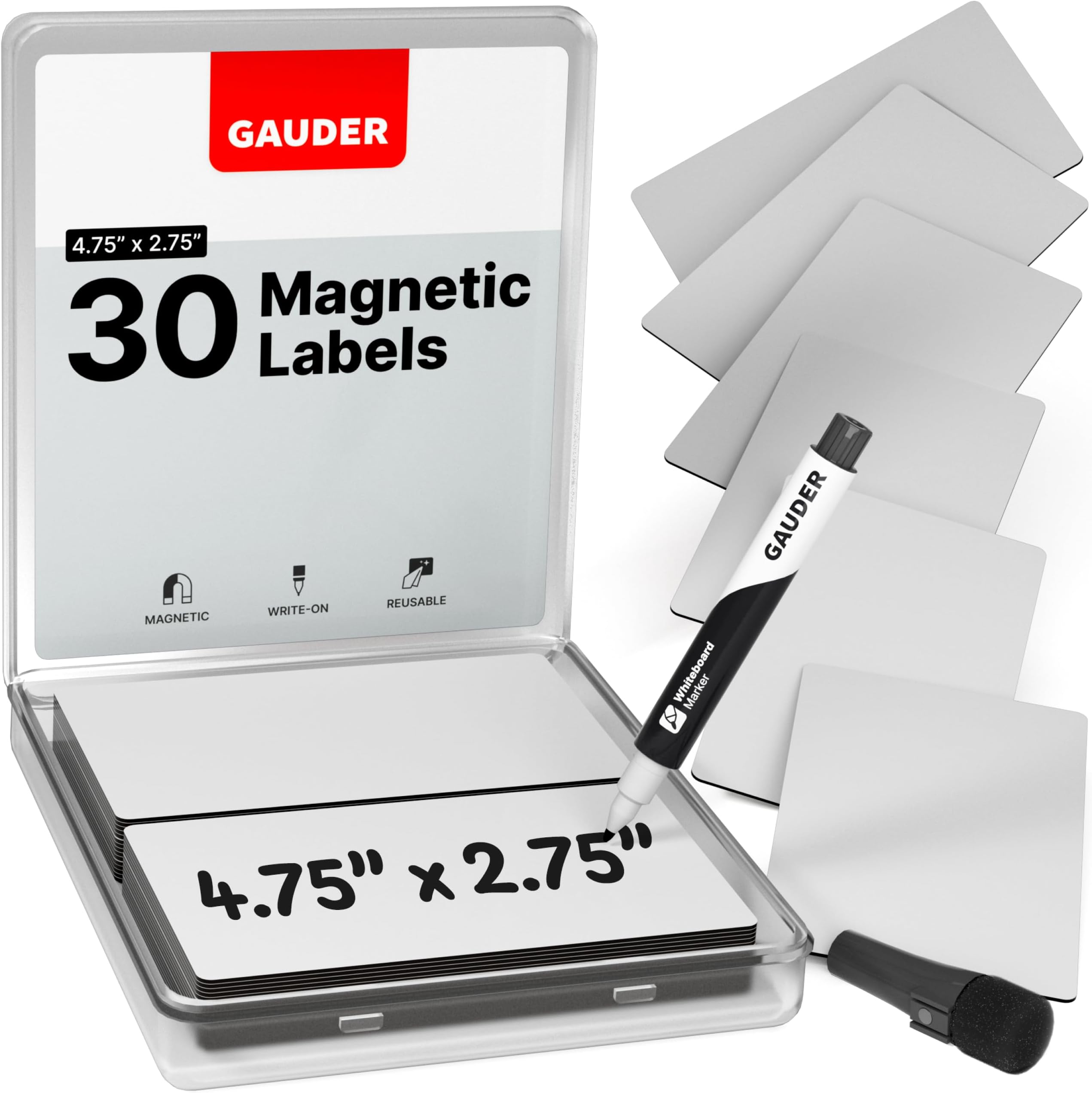 Amazon.com : Write-On Magnetic Rack/Shelf Labels 6 x 2-10/Pk - Made in ...