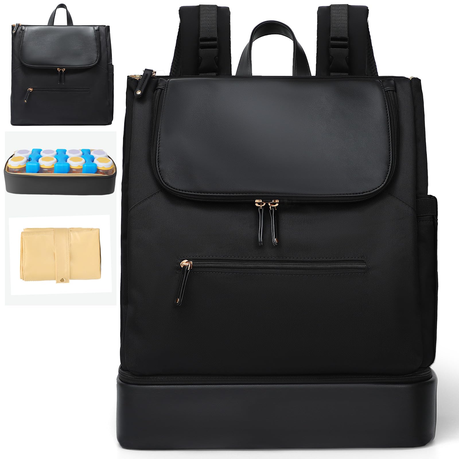 Amazon.com: MOMINSIDE Diaper Bag Backpack - Large Diaper Backpack with ...