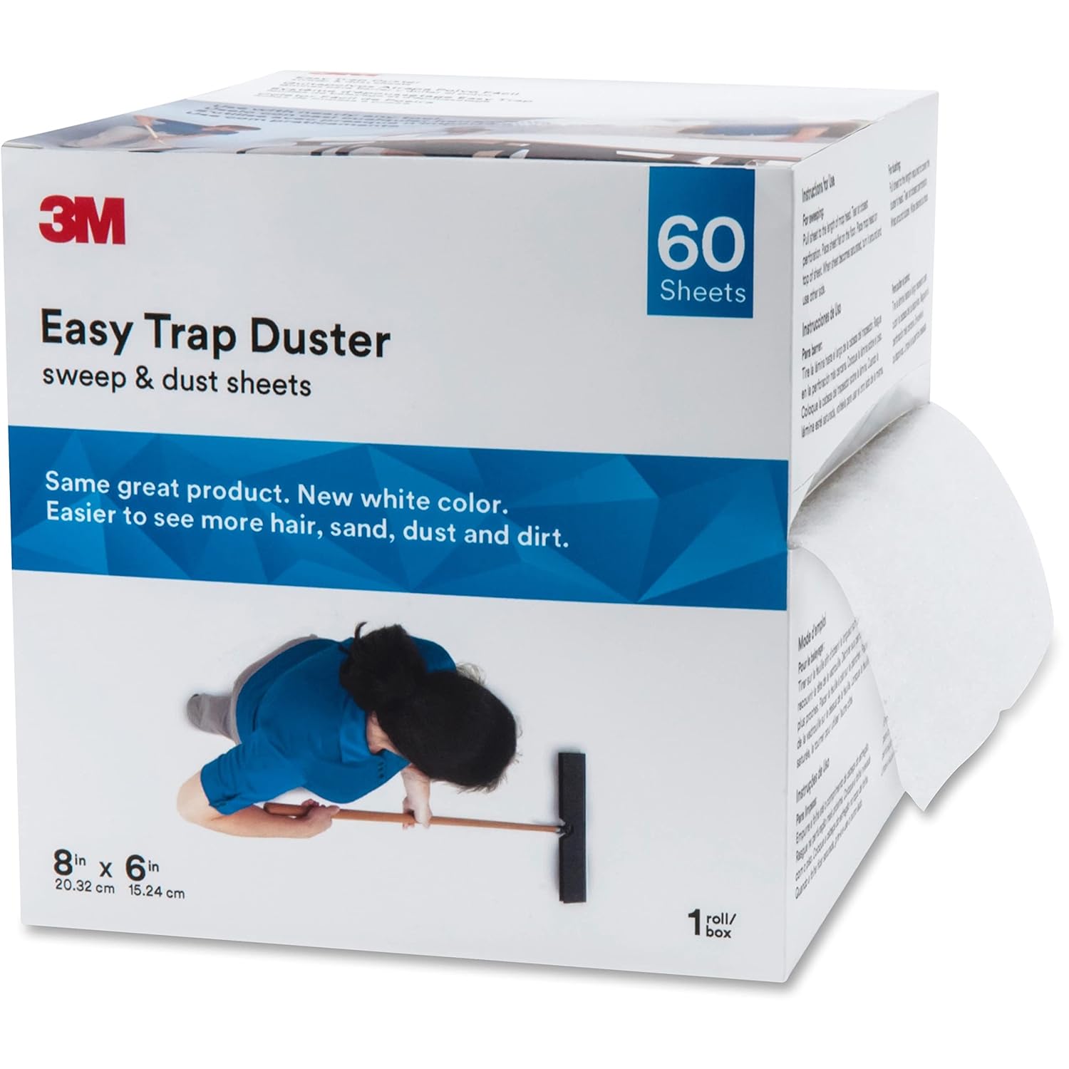 3M Easy Trap Sweep and Dust Sheets, 1 Roll of 60 5" x 6" Sheets ...