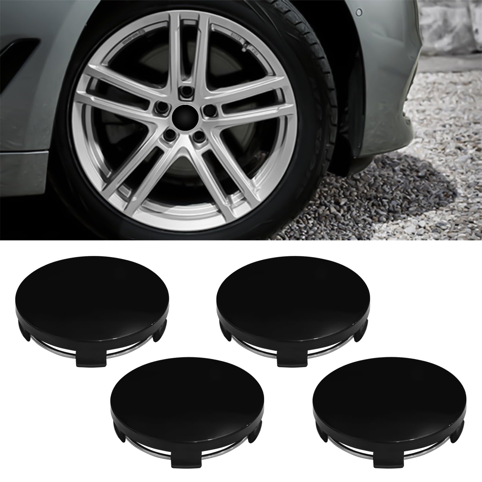 Amazon.com: Msyuusr 4 PCS Car Wheel Hub Center Cap, Center Caps for ...