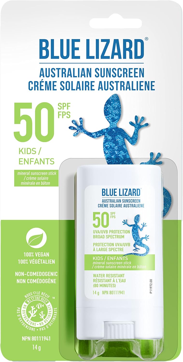BLUE LIZARD Kids SPF 50 Stick : Amazon.ca: Beauty & Personal Care