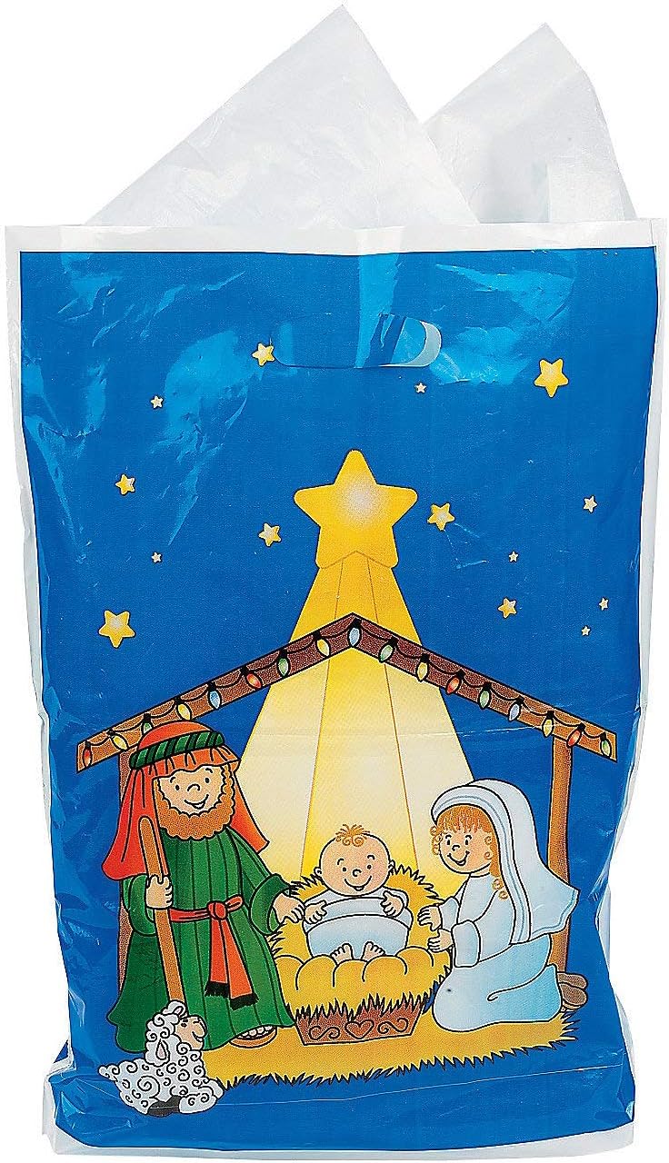 Amazon.com: Fun Express Large Nativity Plastic Bags (set of 50 ...