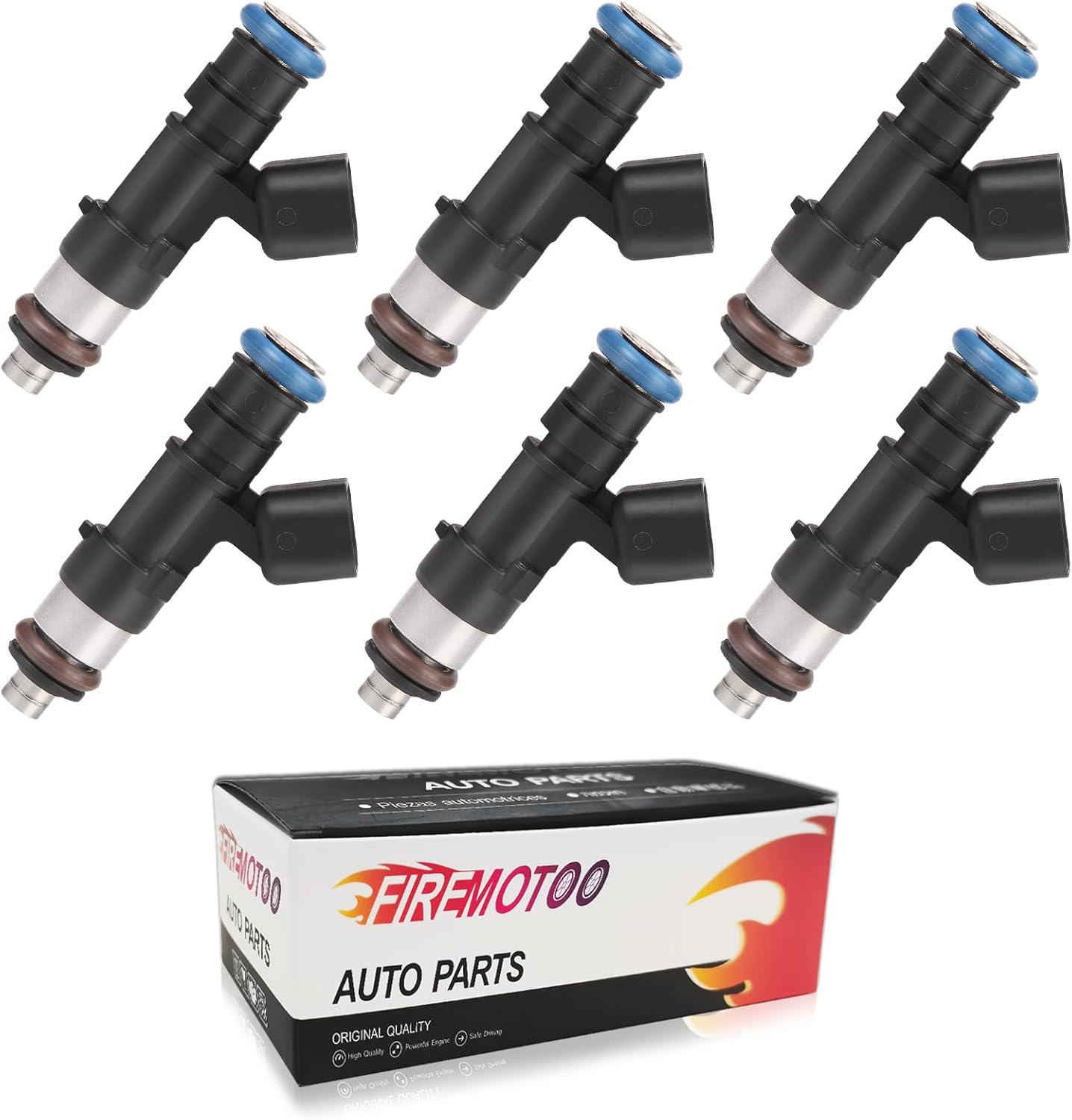 Amazon.com: FIREMOTOO Fuel Injectors set of 6 4 Holes Compatible with ...