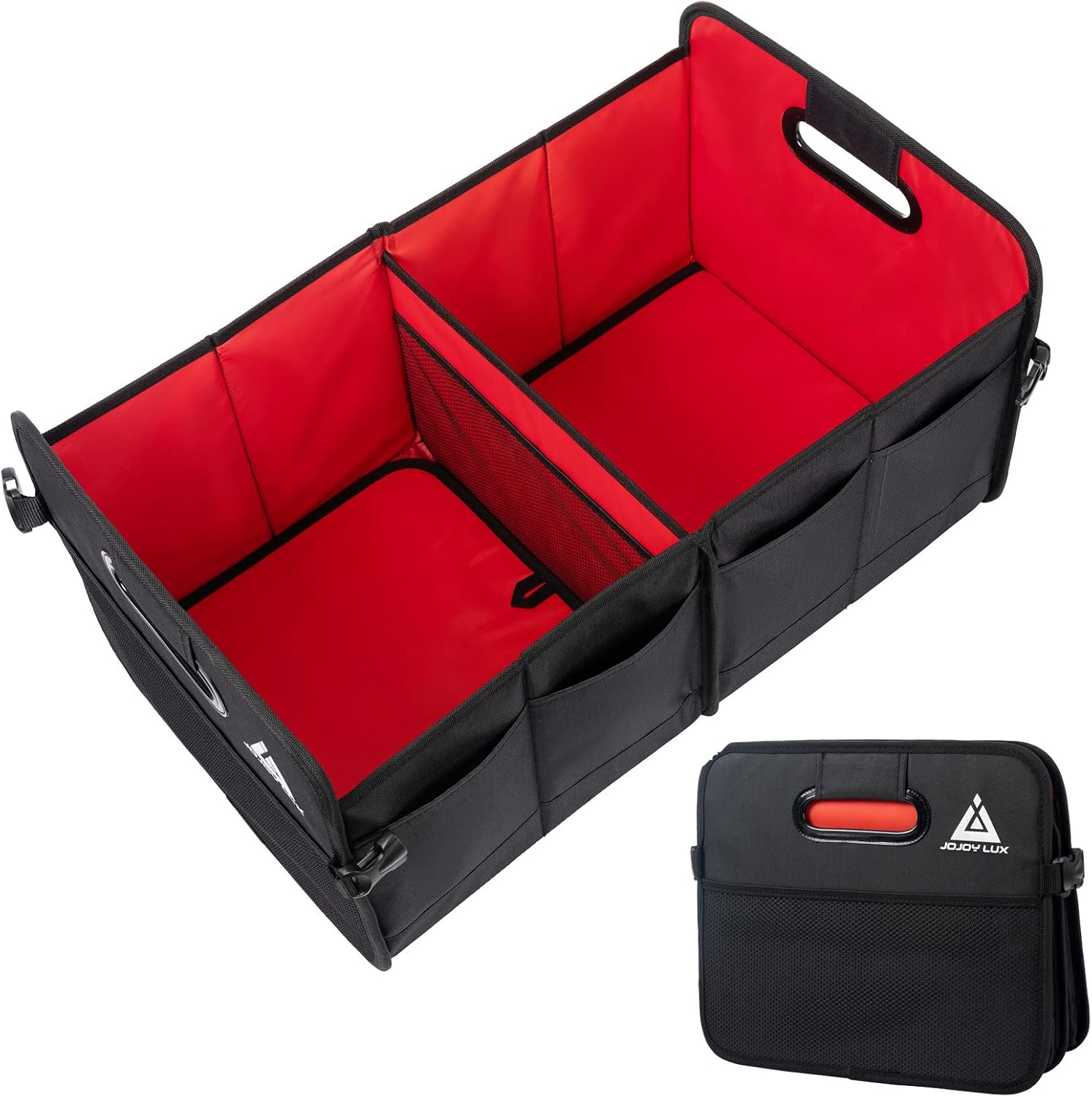 Amazon.com: JOJOY LUX Car Trunk Organizer with Multi Compartments ...