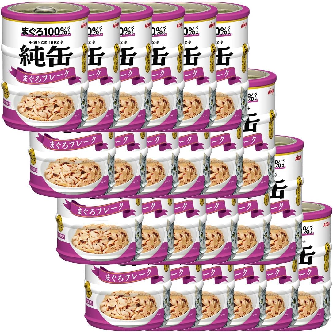 Amazon.co.jp: 純缶 ミニ3P まぐろフレーク 195g(65g×3缶)×24個セット : ペット用品